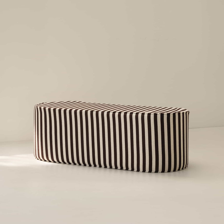 Soft Black & Brown Striped Coffee Table | Bennett | House of Noa