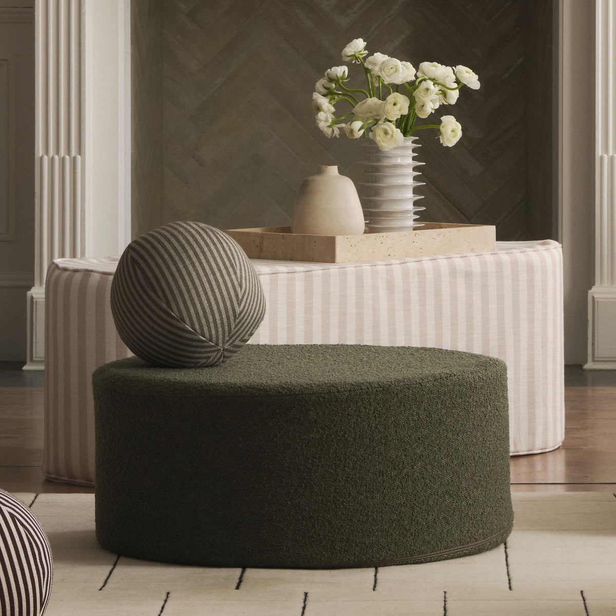 Plush Furniture Ottomans | House of Noa