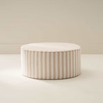 Ivory Ottoman | Bennett | House of Noa