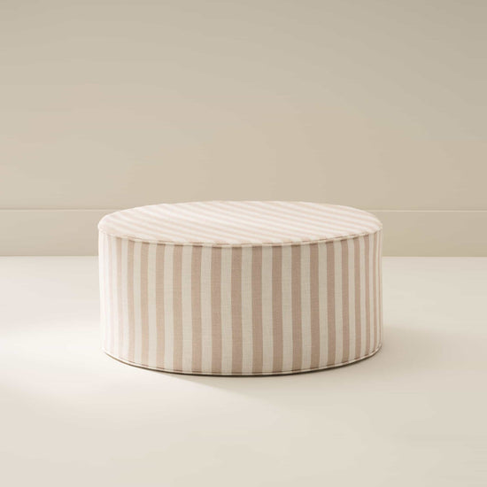 Ivory Ottoman | Bennett | House of Noa