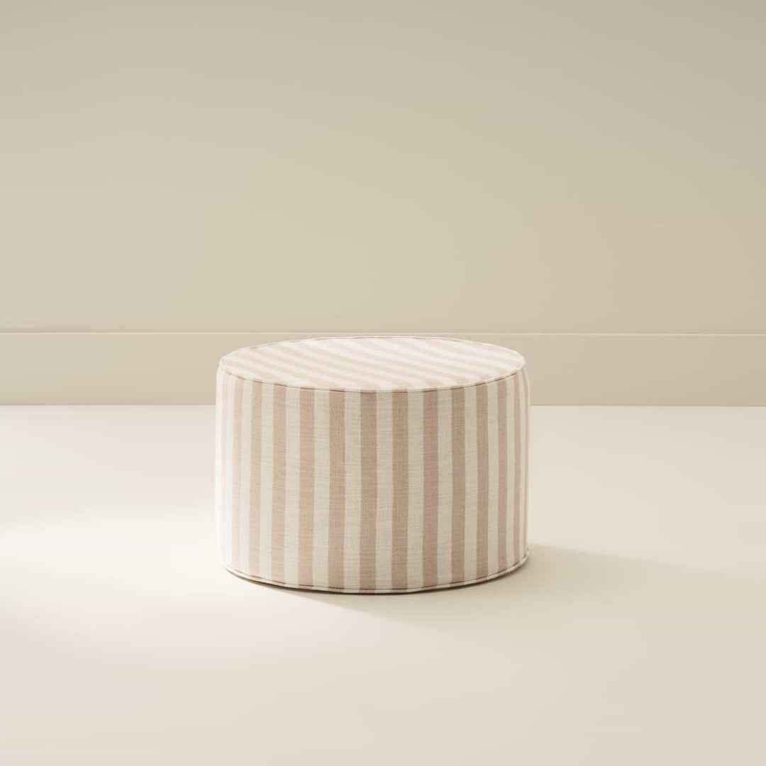 Ivory Ottoman | Bennett | House of Noa