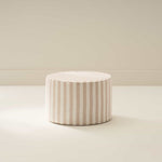 Ivory Ottoman | Bennett | House of Noa