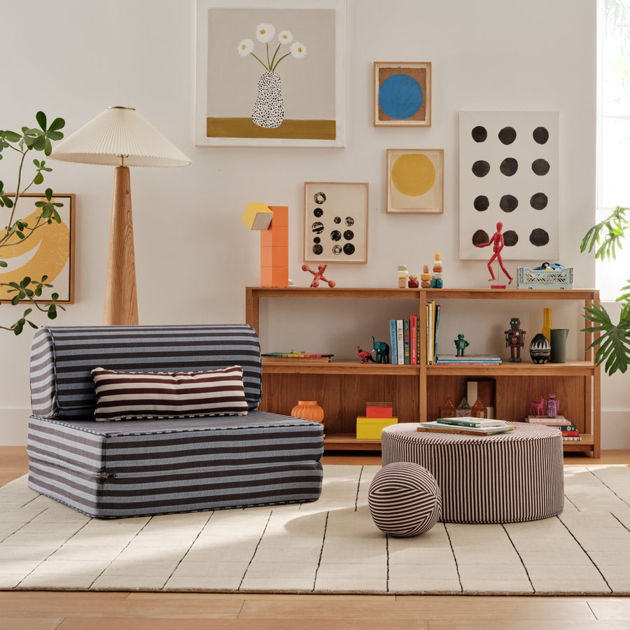 Whale & Sky Blue Striped Modular Sofa | Bennett | House of Noa